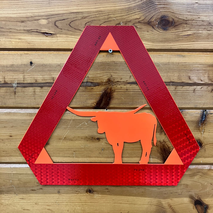 Bull Slow Moving Vehicle Sign – Mastodon Metal Works